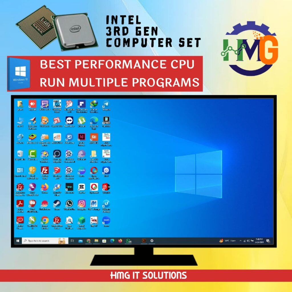 Desktop PC Intel i7 3rd Gen 16 GB Ram SSD128 GB Storage 18″ Led – shop ...