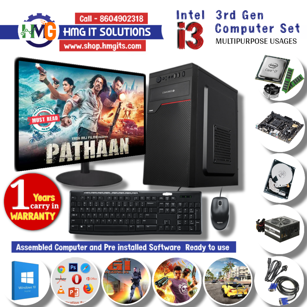 Desktop PC Intel i3 3rd Gen 12 GB Ram HDD500 GB Storage 18″ Led – shop ...